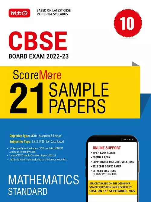 21 Sample Paper Mathematics Standard 10