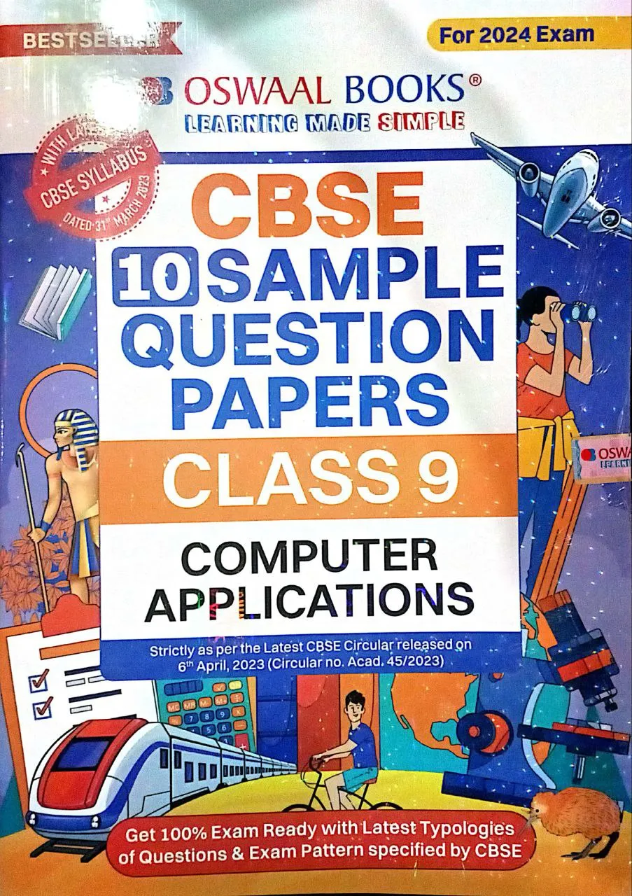 Cbse 10 Sample Question Paper Computer App.-9 (2023-2024)