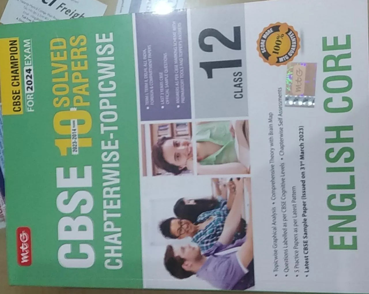 Cbse 10 Yr. Cw Tw English Core-12 Solved Paper-2024