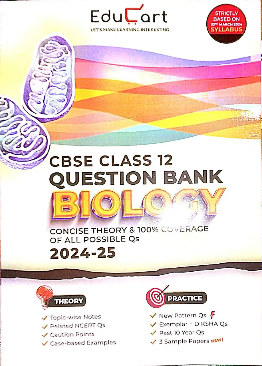 Cbse Question Bank Biology-12 (2024-25 )