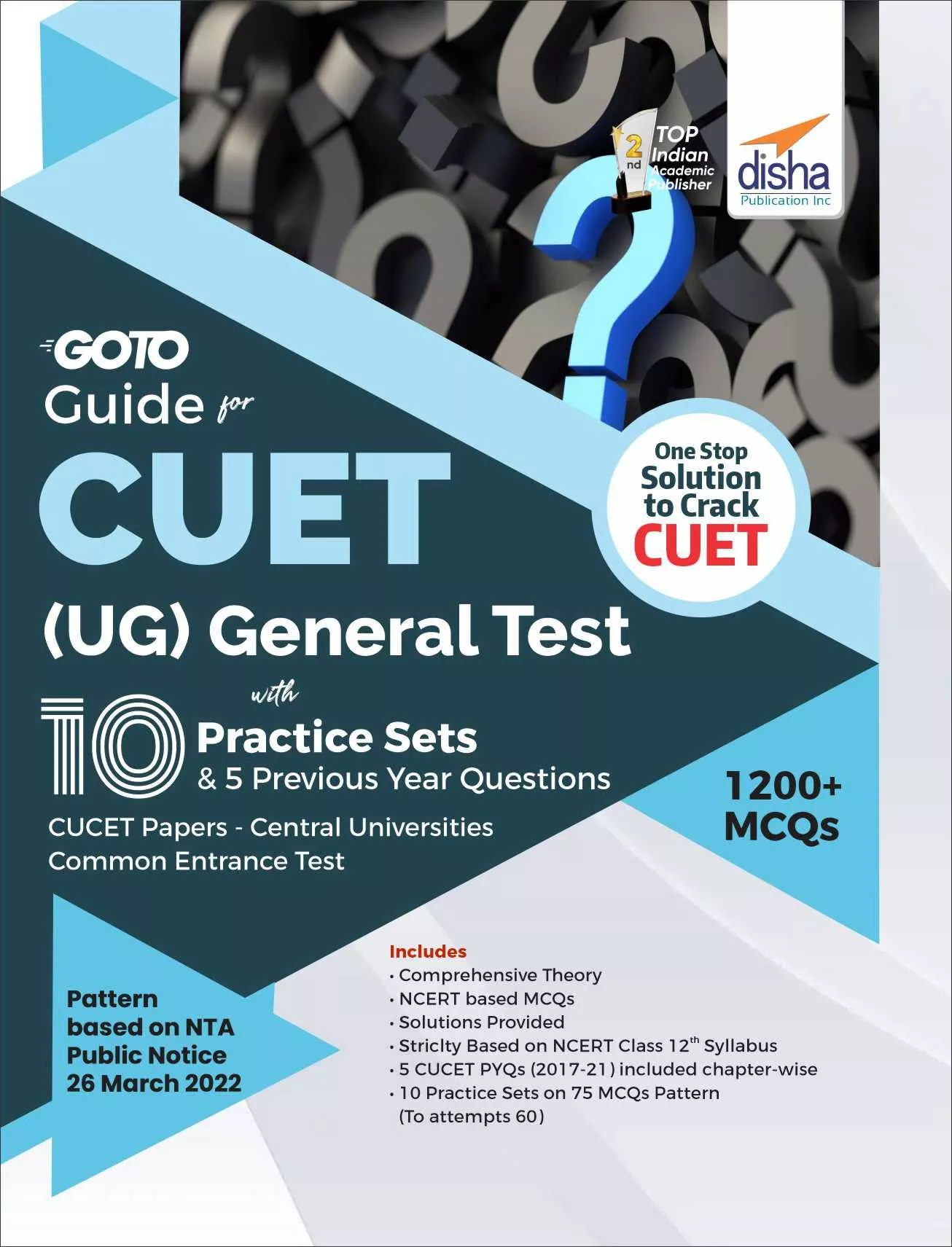 Go To Guide for CUET (UG) General Test 10 Practice Sets & 5 Previous ...