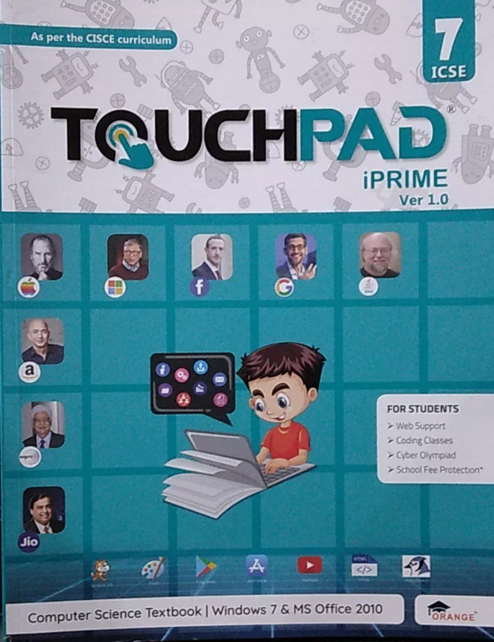 Touchpad iPrime Ver 1.0 Computer Book for Class 7 (ICSE)