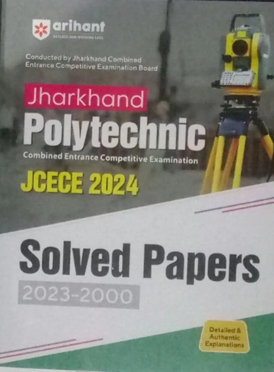 Jharkhand Polytechic Jcece Solved English Hindi Latest Edition 2024