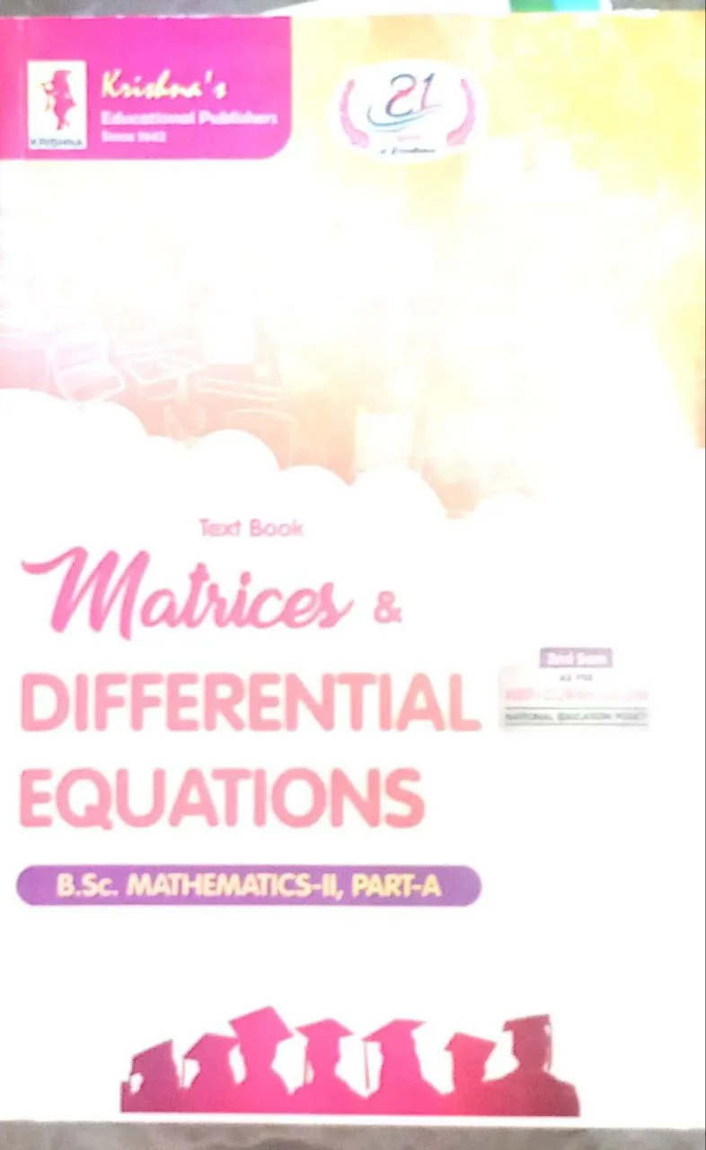 Matrices & Differential Equation (B.Sc. Sem.-2) Latest Edition 2024