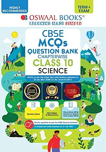 Oswaal CBSE MCQs Question Bank Chapterwise For Term-I, Class 10 ...
