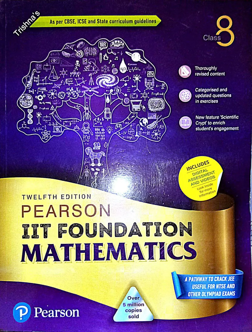 Pearson Iit Foundation Mathematics Class 8 | 2024