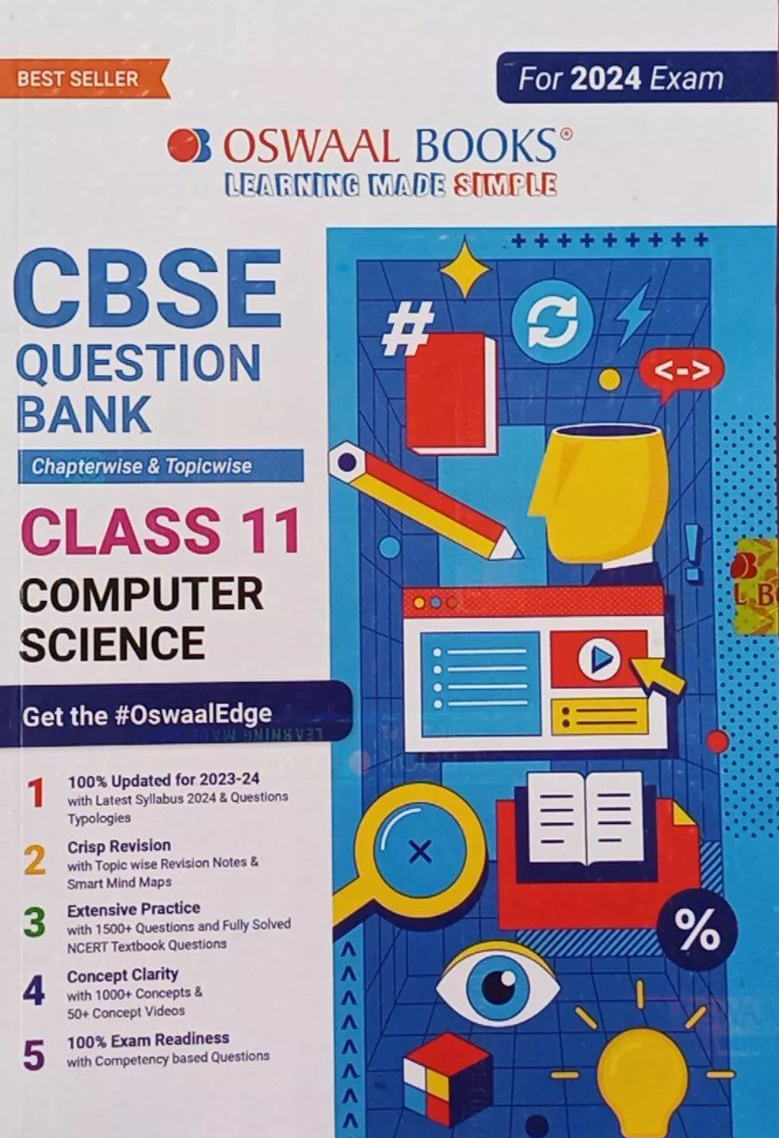 CBSE Question Bank Class 11 Computer Science 2024 