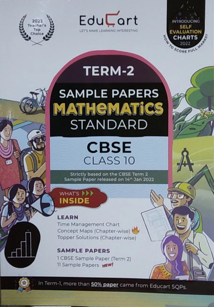 Educart Term 2 Mathematics Standard Class 10 Sample Papers (Based on ...