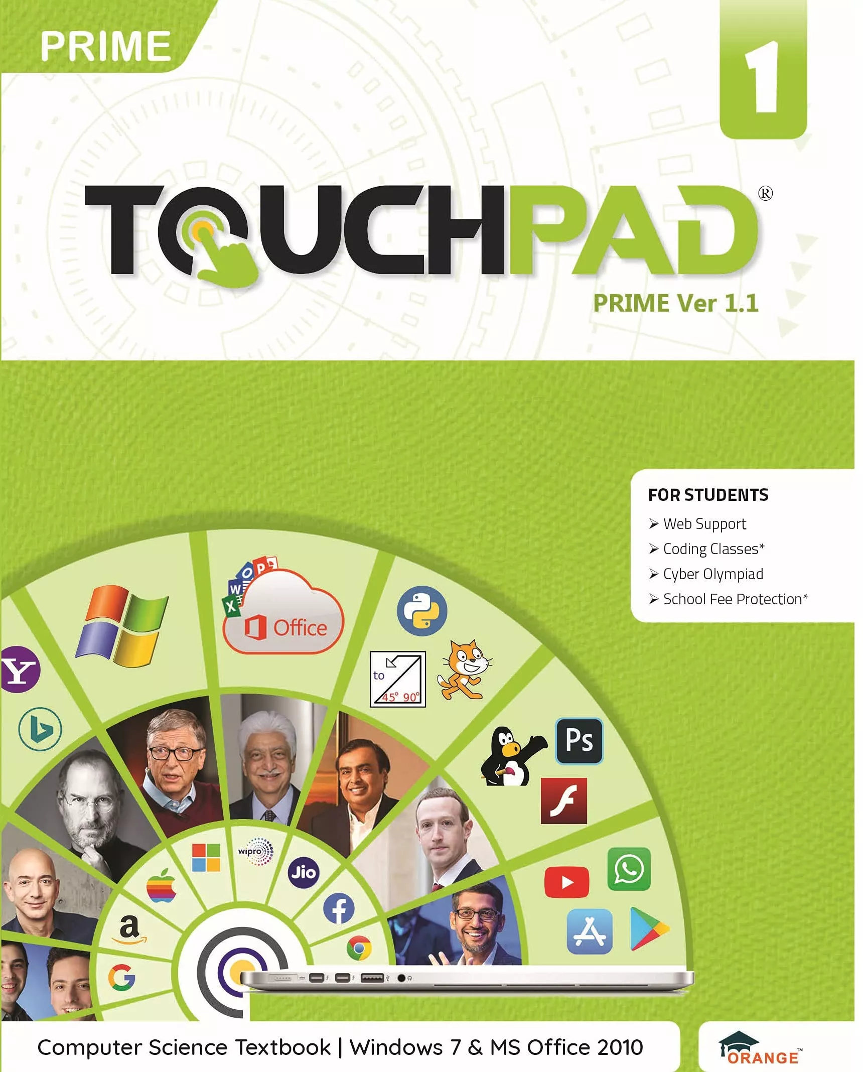 Touchpad Computer Science Text Book Prime Ver 11 For Class 1
